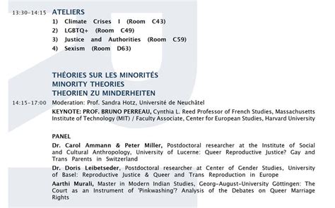 Reflections On The Gender And Law Conference 2025 In Neuchâtel It Was A… Carole Ammann