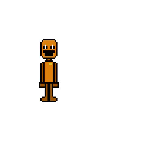 Pixilart Front Facing Orange Guy By Veccour