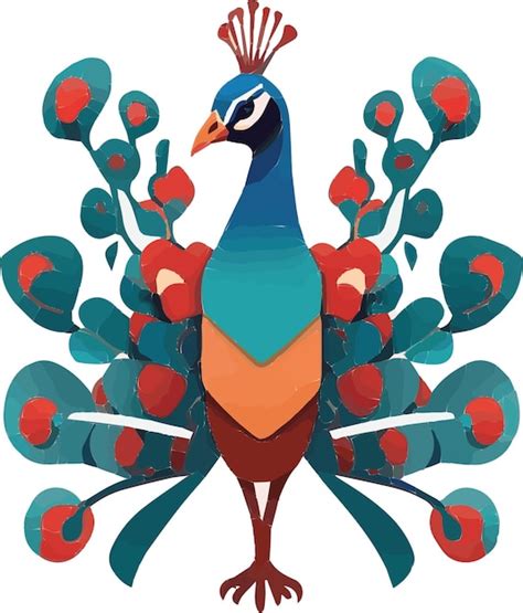 Premium Vector A Simple Peacock Vector For Your Design Needs