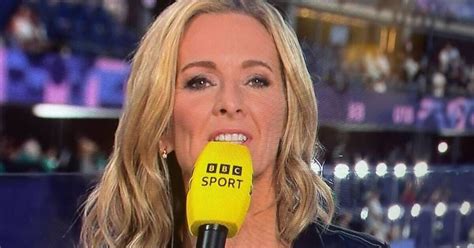 Gabby Logan Halts Bbc Olympics Broadcast As She Makes Emotional Farewell Tv And Radio Showbiz