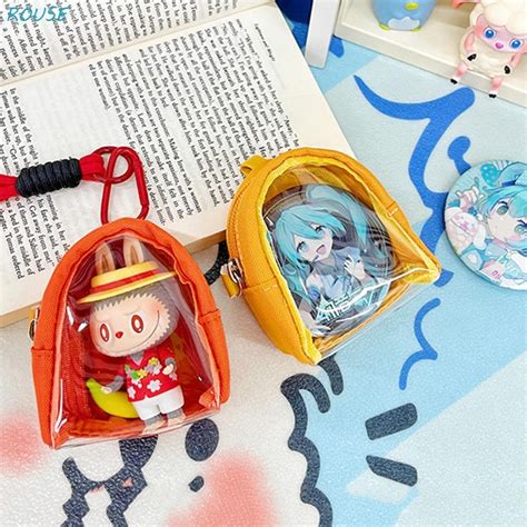 Rouse Labubu Outdoor Doll Bag With Keychain Hatsune Miku Labubu Doll