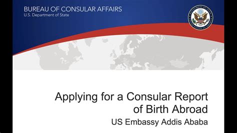 Applying For A Consular Report Of Birth Abroad Crba Youtube