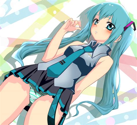 Terun Vocaloid Hatsune Miku Pantsu Shimapan Jpeg Artifacts 205247
