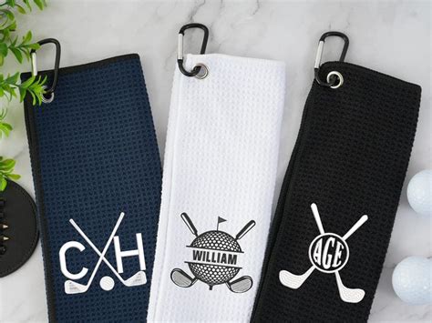 Embroidered Golf Towel Personalized Microfiber Golf T Custom Ts