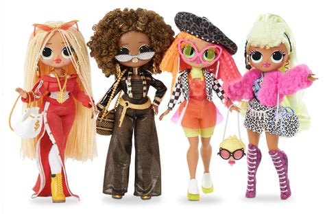 4 Pack Lol Surprise Omg Fashion Dolls Lady Diva Swag Neonlicious
