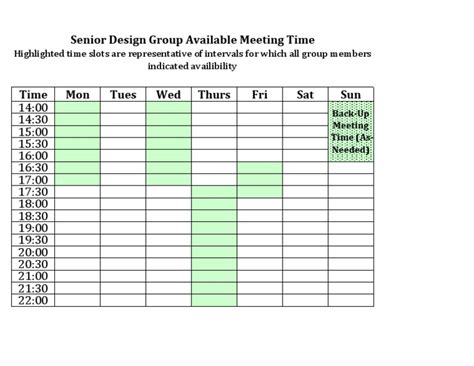 Meeting Scheduling Survey Pdf