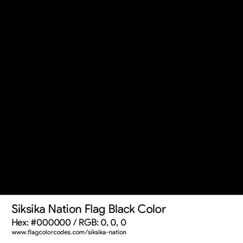 Siksika Nation Flag Color Codes