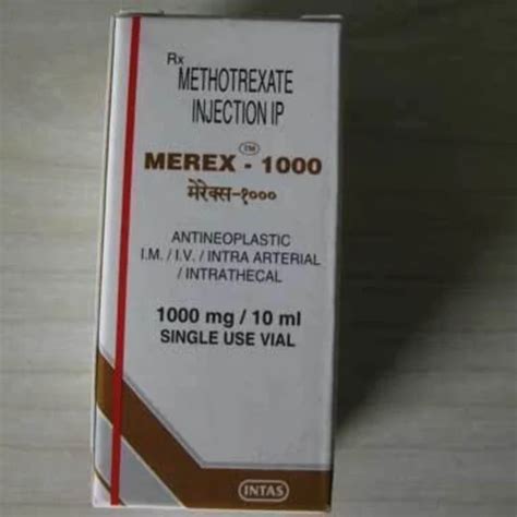 Merex Injection Ip At Rs 202524vial Folitrax Injection In Nagpur
