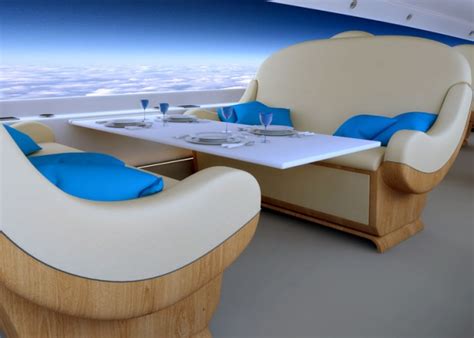 Windowless Supersonic Private Jet With Live Streaming Screens