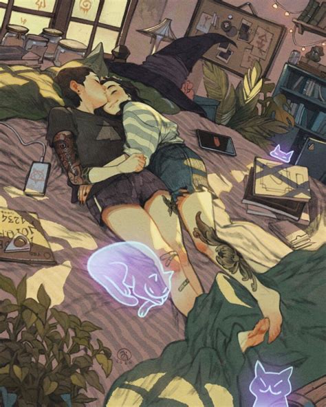 Simz Original Highres 2girls Arm Tattoo Bandaid Bandaid On Knee