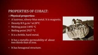 Cobalt And Its Alloys Pptx