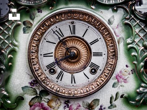 Round Gold Colored Analog Clock Photo Free Old Image On Unsplash