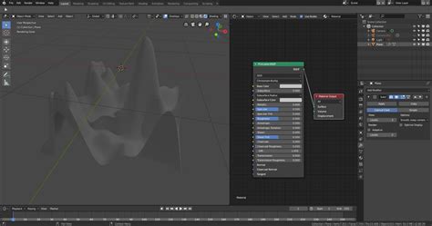 cycles render engine displacement node not working with complex mesh