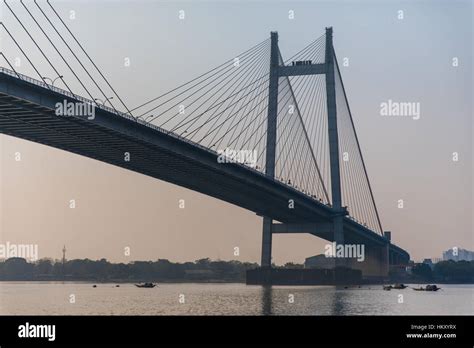 The Hooghly Bridge Over The Hooghly River In Kolkata Calcutta West