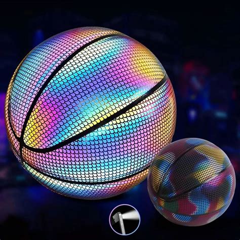 Reflective Size 5 Football Basketball Size 7 Reflective Basketballs