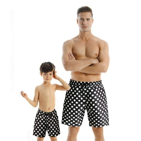 Wolled Father Son Matching Swim Trunks Matching Swim Shorts Dad Son