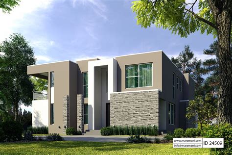 Modern 4 Bedroom House Design Id 24509 Home Plans By Maramani