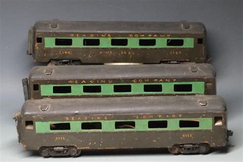 Bid Now 3 Reading Company Passenger Train Cars January 6 0122 1000
