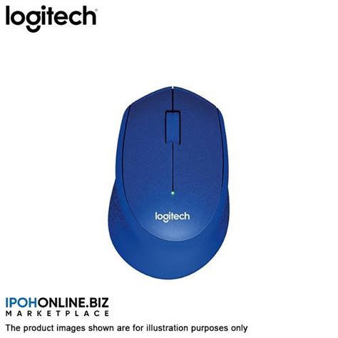 Logitech M331 Silent Plus Wireless Mouse Blue Lazada