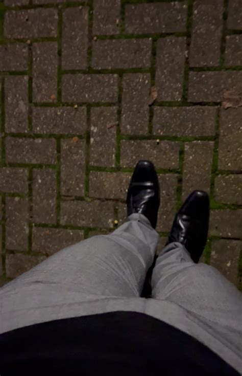 Wetting Tight Suit Trousers On Way Home