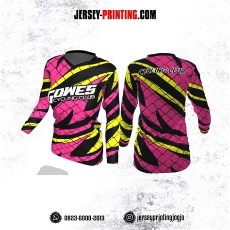 Desain Jersey Gowes Warna Pink Jersey Printing Bikin Jersey Satuan