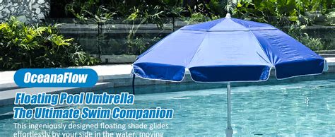 Oceanaflow Floating Pool Umbrella 7ft Outdoor Pool
