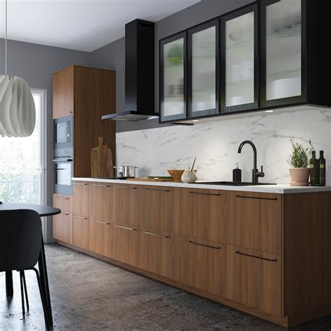 Brązowe Fronty W Kolorze Orzecha Tistorp Ikea