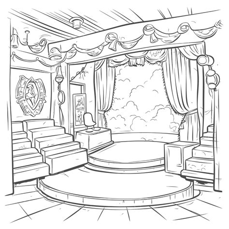Stage Coloring Sheet