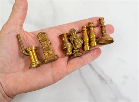Huge Estate Lot Brass Figurines Assorted Collection Metal Sculptures
