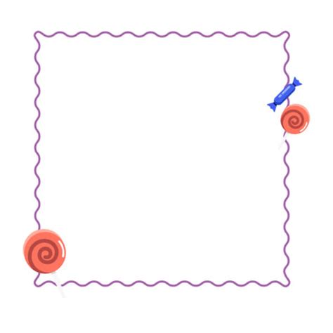 Download Whimsical Candy Themed Frame Frames Online Creative Fabrica