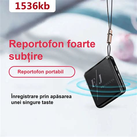 Mini Reportofon Spion Gl 35 Memorie 8 Gb Acumulator Incorporat Mini
