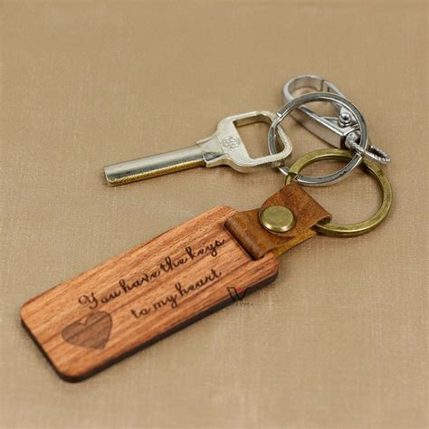 Diy Wood Keychain（10pcs） Acmer
