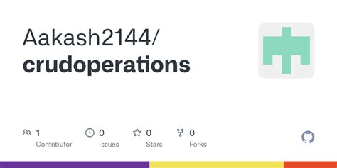 Github Aakash2144crudoperations
