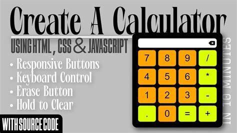 Create A Calculator Using Html Css And Javascript In 10 Minutes Codescriptive Youtube