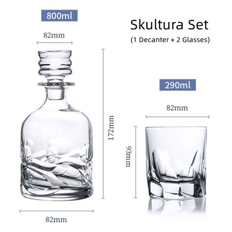 Davinci Italian Whiskey Glasses With Decanter Sets Masu