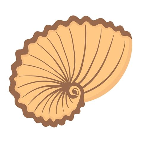 Premium Vector Tropical Underwater Shell Doodle Flat Clipart All