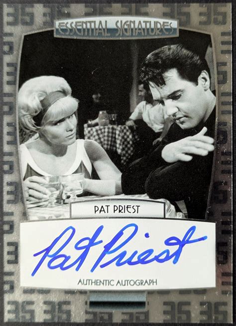 Pat Priest Signed Limited Edition Press Pass Essential Signatures Card