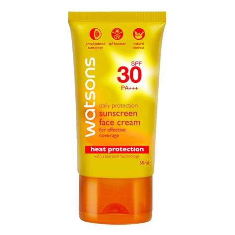 Watson Daily Protection Sunscreen Face Cream Spf 30 Review Soco By
