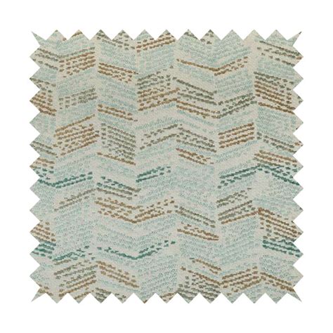 Small Stripe Pattern Blue Colour Chenille Upholstery Fabric Jo 892