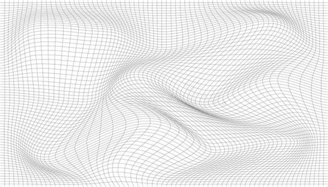 Distorted Wave Monochrome Texture Dynamical Rippled Surface Vector