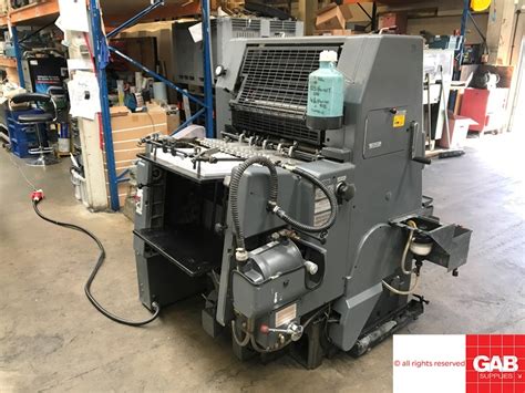 Single Colour Used Offset Printing Machines Gto 52 Offset Printing