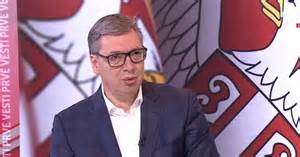 President Aleksandar Vucic Makes Statement Telegrafrs