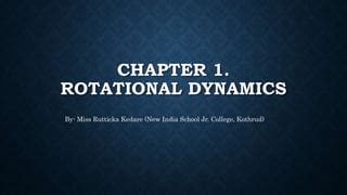 Rotationaldynamics Pdf