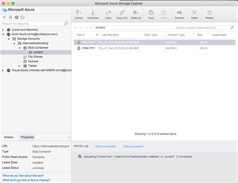 Static Website Hosting In Azure Storage Build5nines