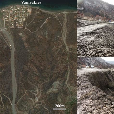 Map Of The Study Area Showing The Calculated Probability Of Debris