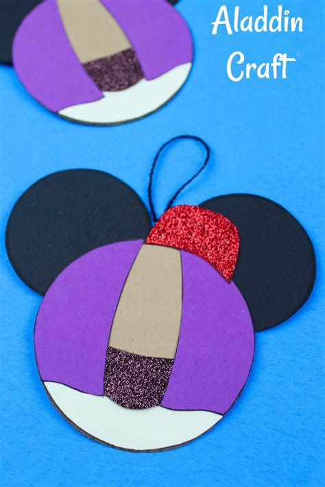 Disney Inspired Aladdin Ornament Craft Mama Likes This