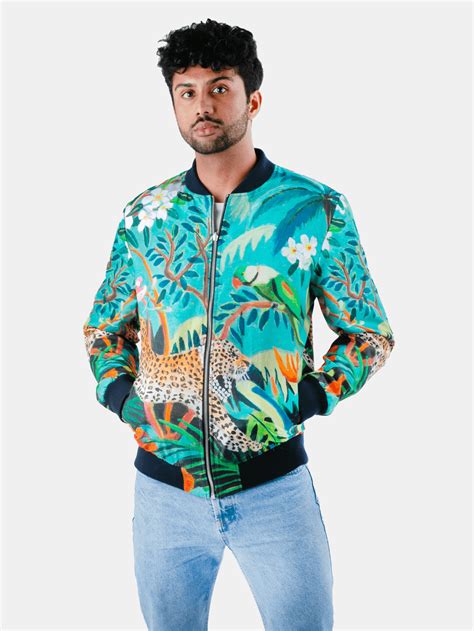 Design Custom Reversible Silk Bomber Jacket For Men