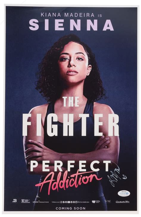 Kiana Madeira Signed Perfect Addiction 11x17 Photo Acoa Pristine
