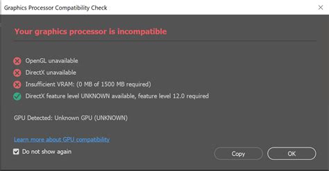 Your Graphics Processor Is Incompatible Adobe Community 14415573