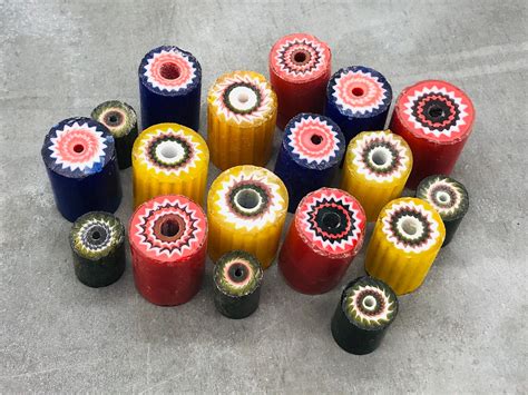 Rare Large Chevron Cane Glass Cane For Rosetta Bead Venetian Etsy